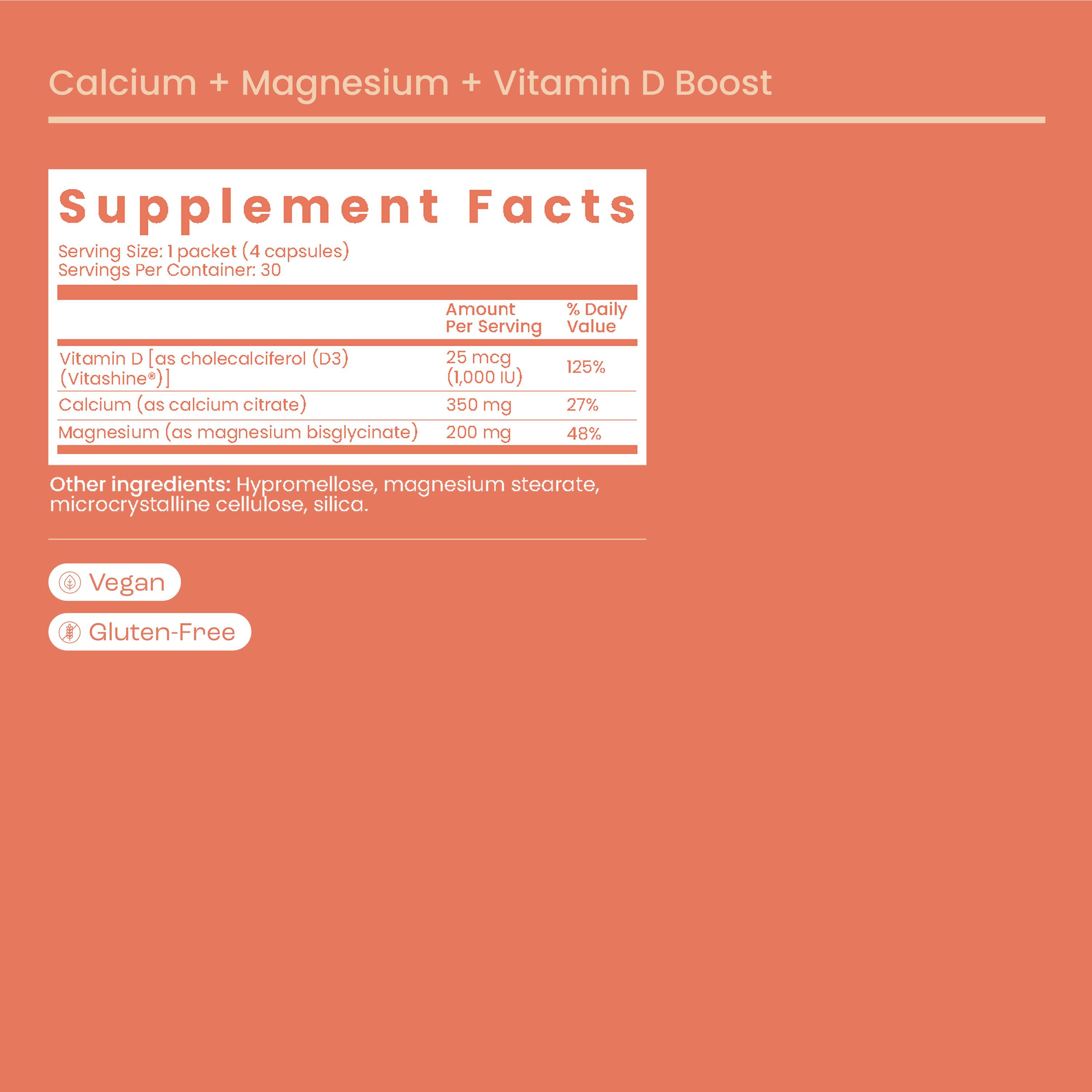 Calcium + Magnesium + D3 Supplement for Pregnancy | Bird&Be