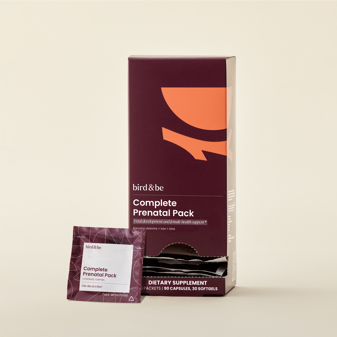 Prenatal Vitamins – Complete with DHA and Folate for Women – Bird&Be