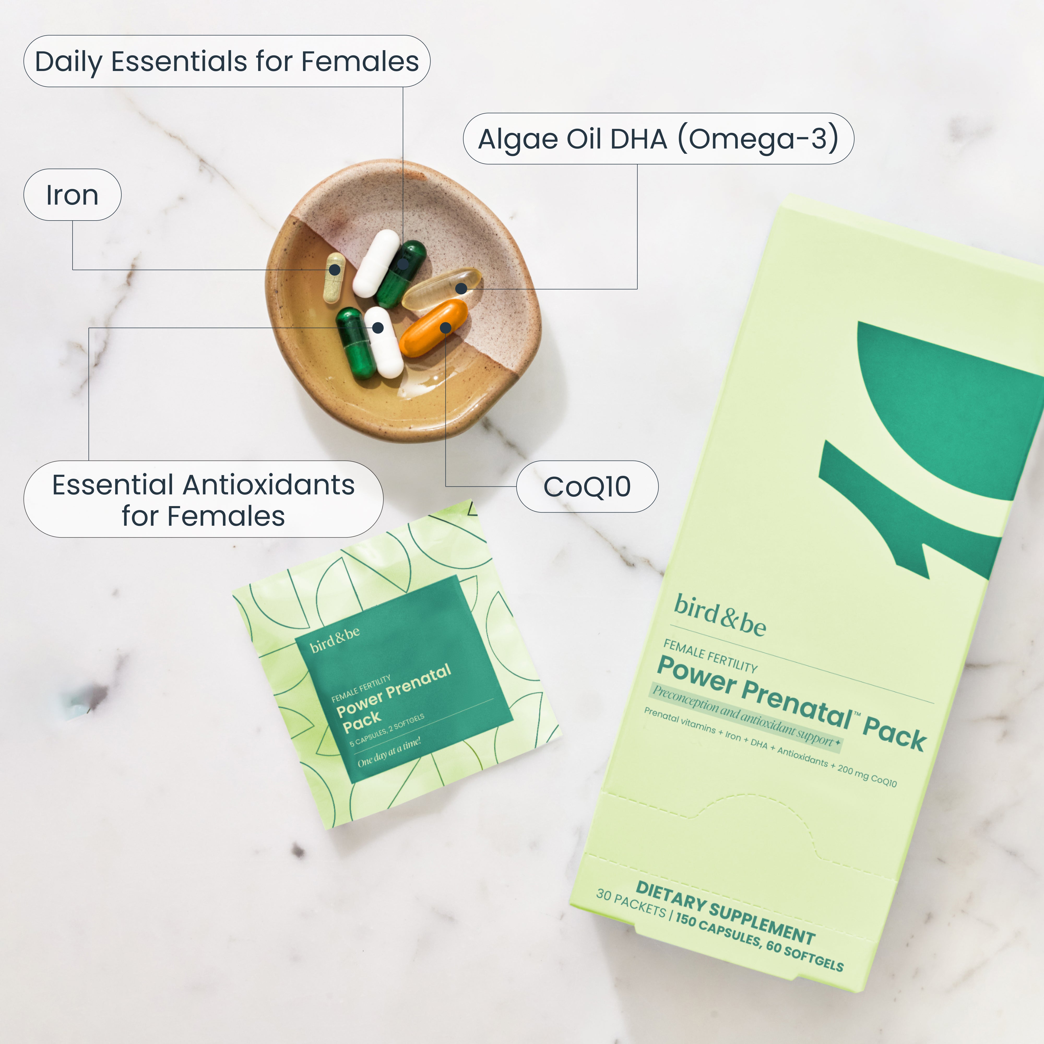 Female Fertility Power Prenatal Pack – Bird&Be